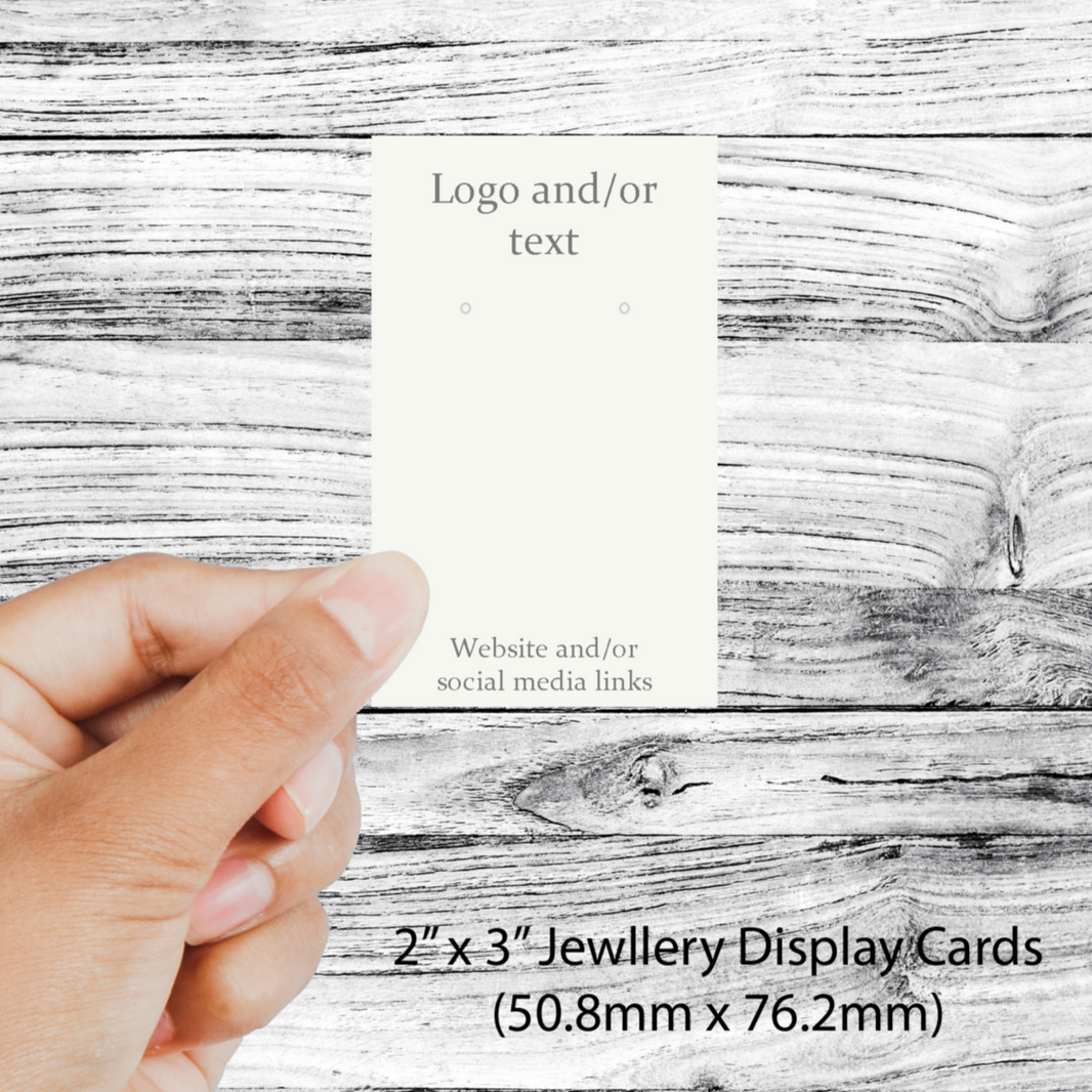 Customised Printed Jewellery Display Cards – TPD Stationery